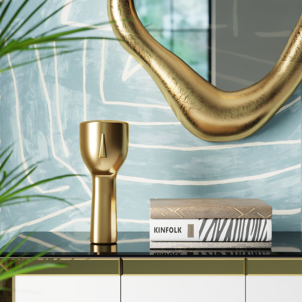 KARE Design Deko Objekt Golden Face 36cm | Wayfair.de