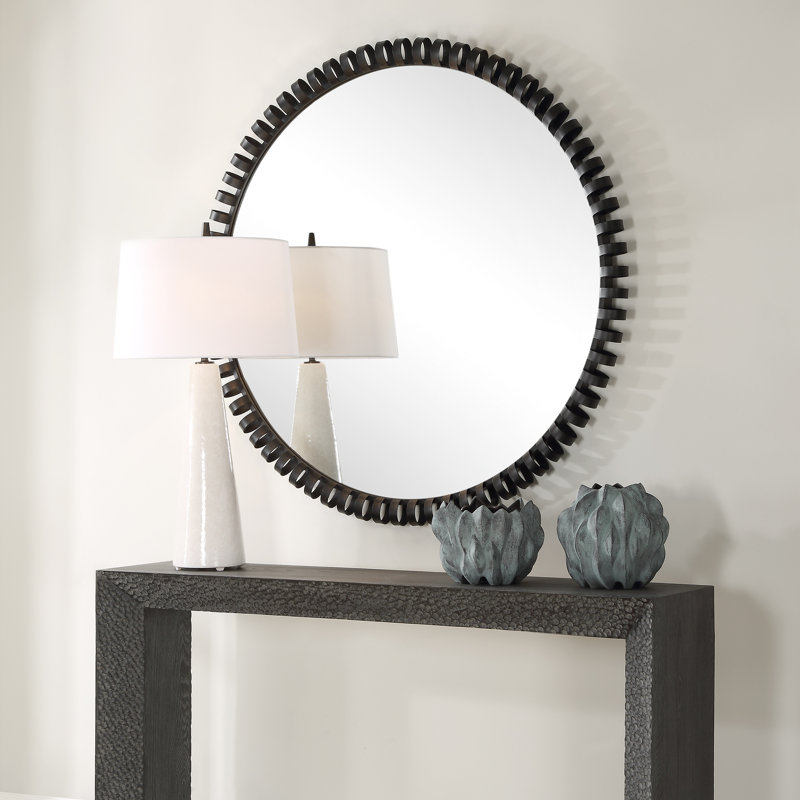Latitude Run® Elbertus Modern Round Mirror | Wayfair