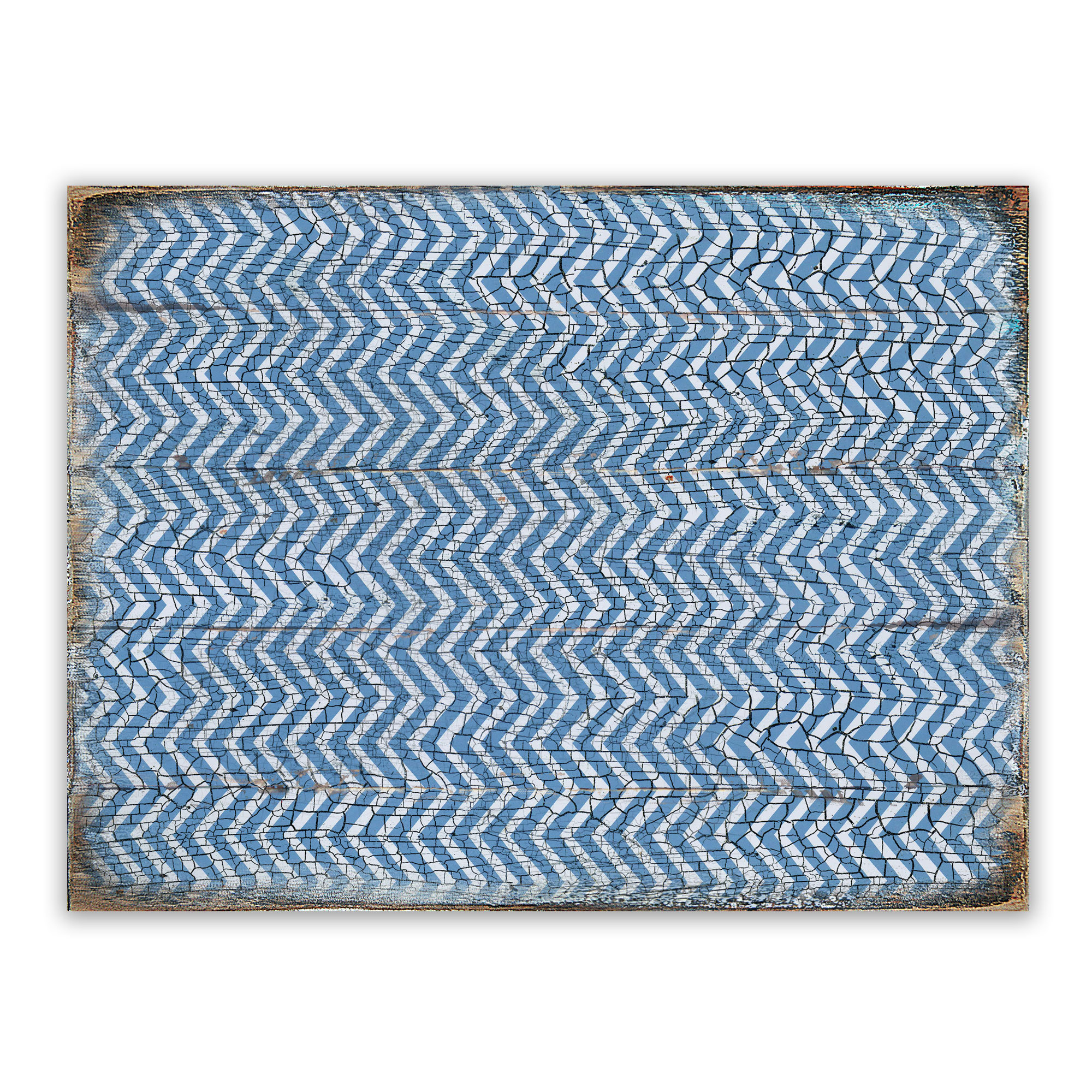 Designocracy Patterned Rustic Wooden Block Design Graphic Art Plaque ...