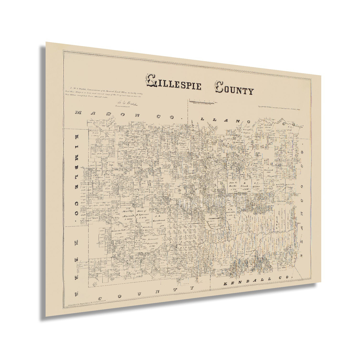 Williston Forge 1879 Gillespie County Texas Map - Old Gillespie ... Williston Forge 1879 Gillespie County Texas Map - Old Gillespie ...