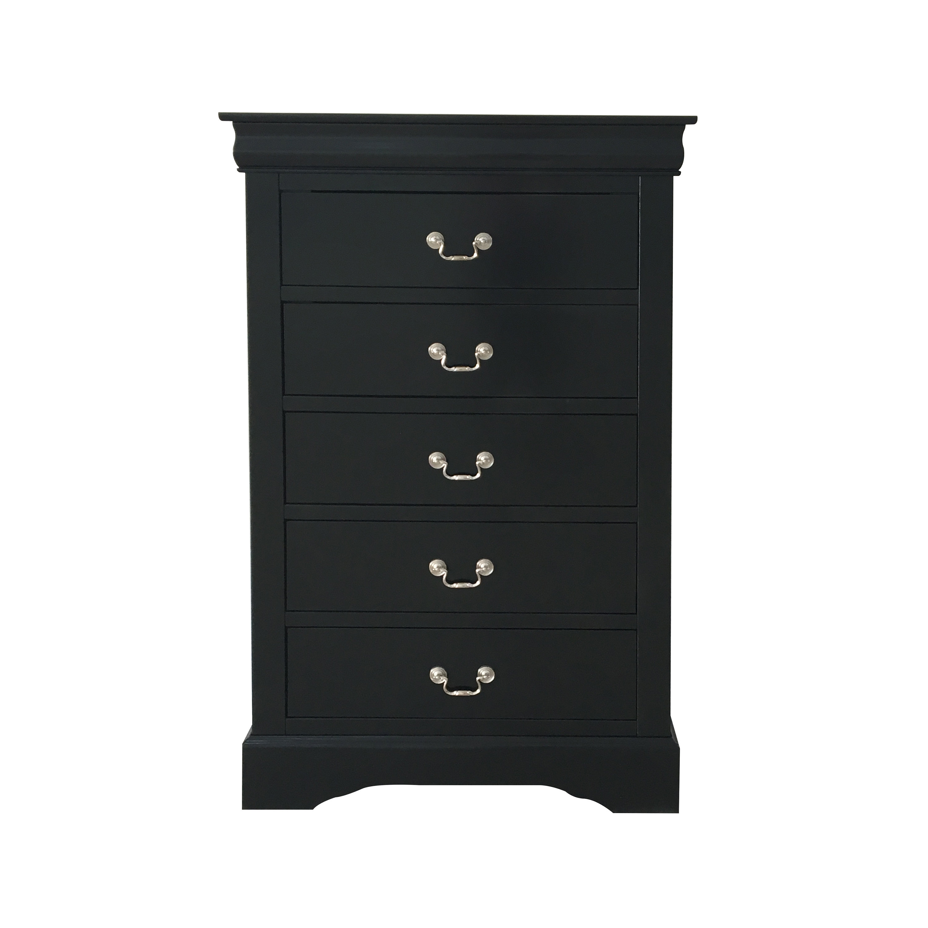 House of Hampton® Lennon Chest with Drawers & Brushed Nickel Handles ...