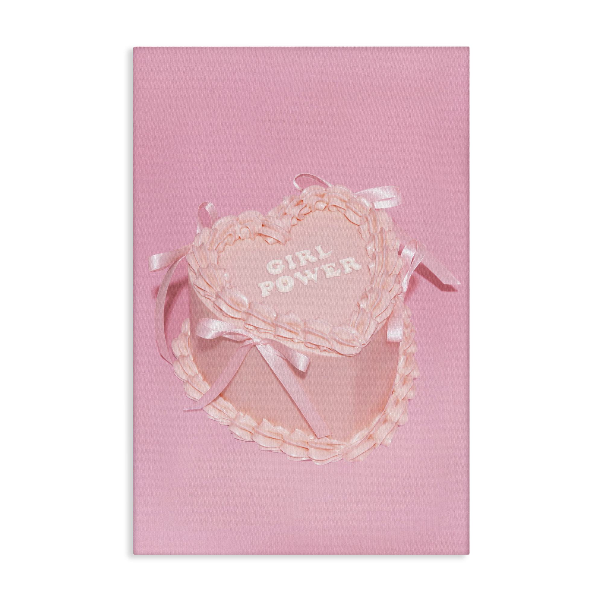 Mercer41 Pink Girl Power Cake Canvas Wall Art by LISH Creative | Wayfair