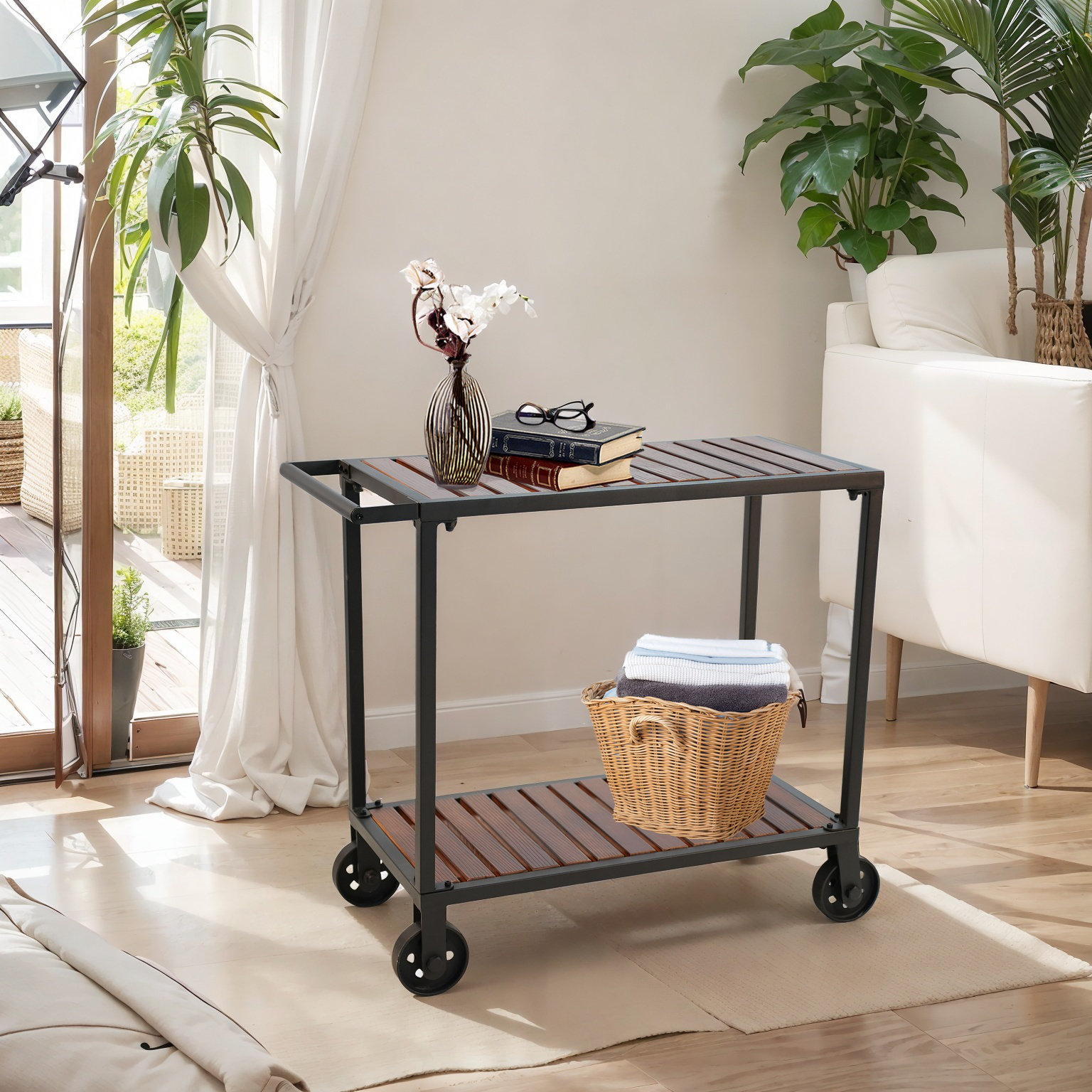 Williston Forge Kayrene Metal Bar Cart | Wayfair