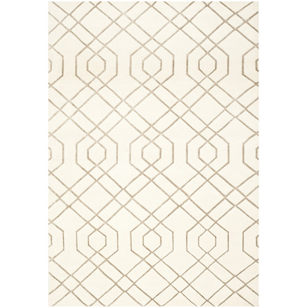 Safavieh Tibetan White Geometric Rug | Perigold