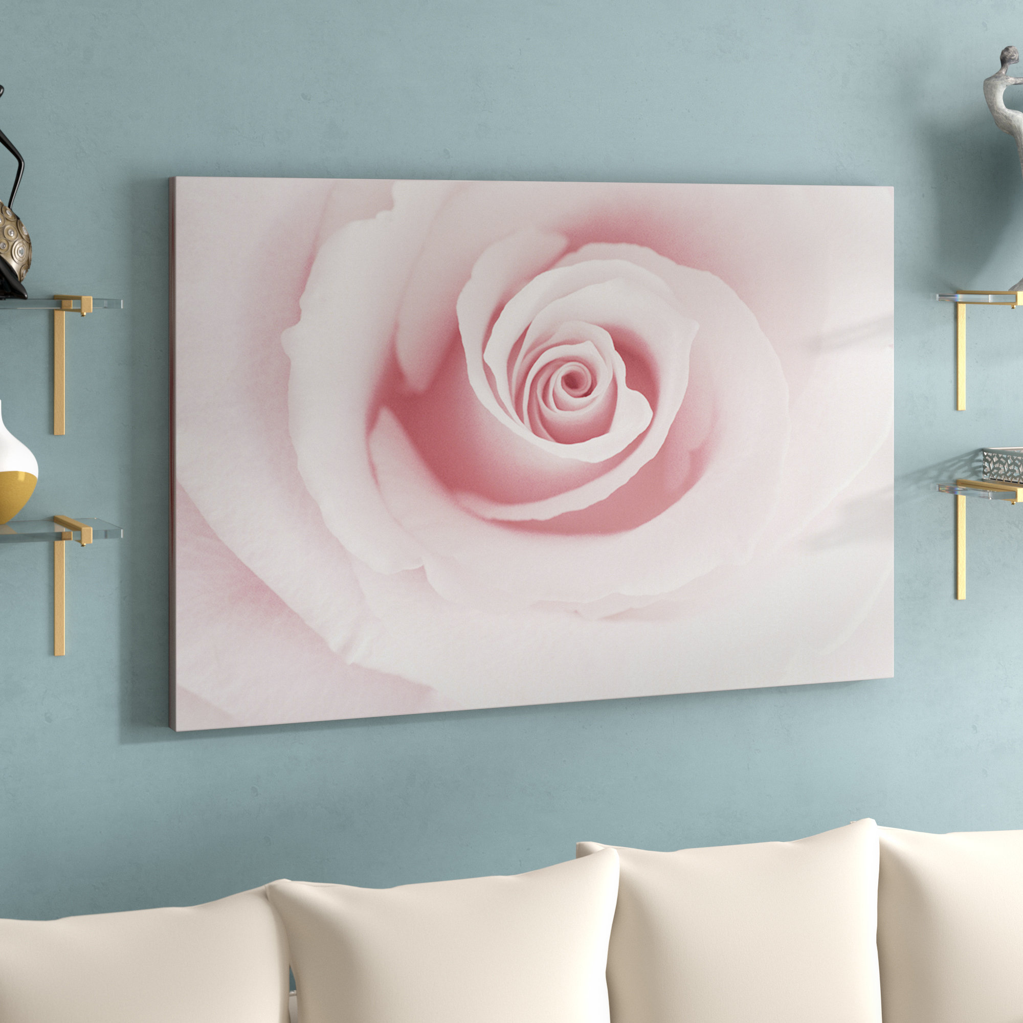 House of Hampton® Rose Embrace - Print on Canvas & Reviews | Wayfair