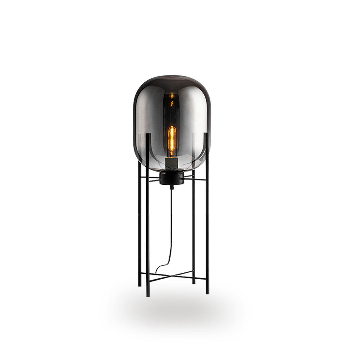 HUOMU Cognac Iron+Glass Free form Floor Lamps | Wayfair
