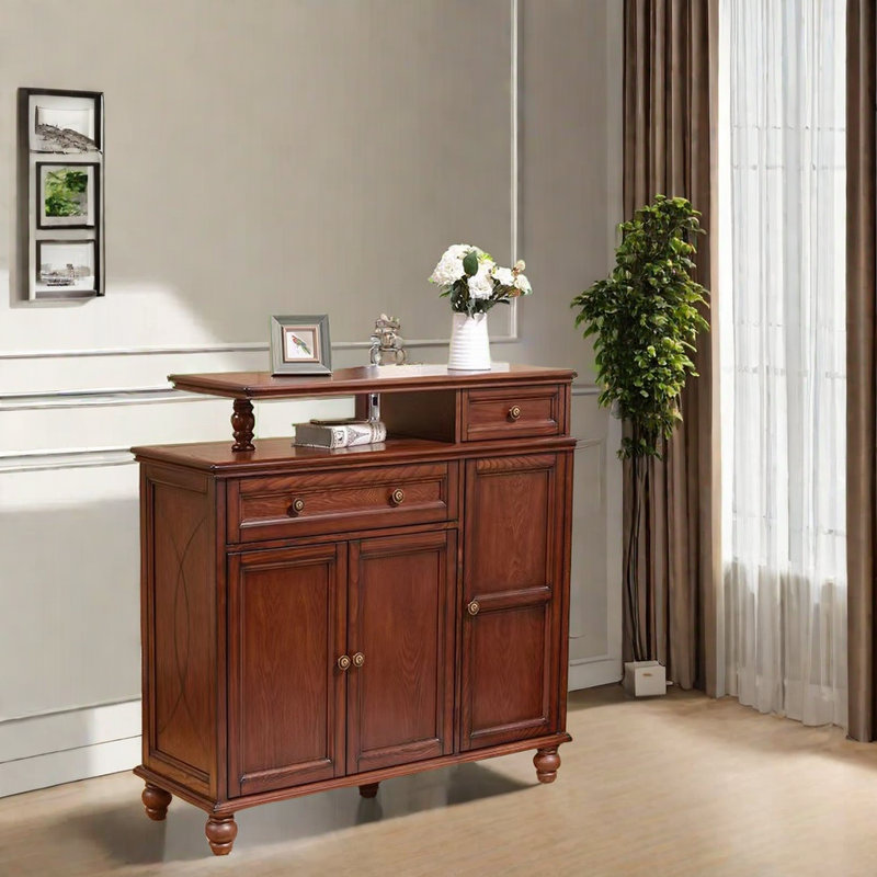 DICIXA American Style Solid Wood Shoe Cabinet 13 Pair Solid Wood Shoe ...