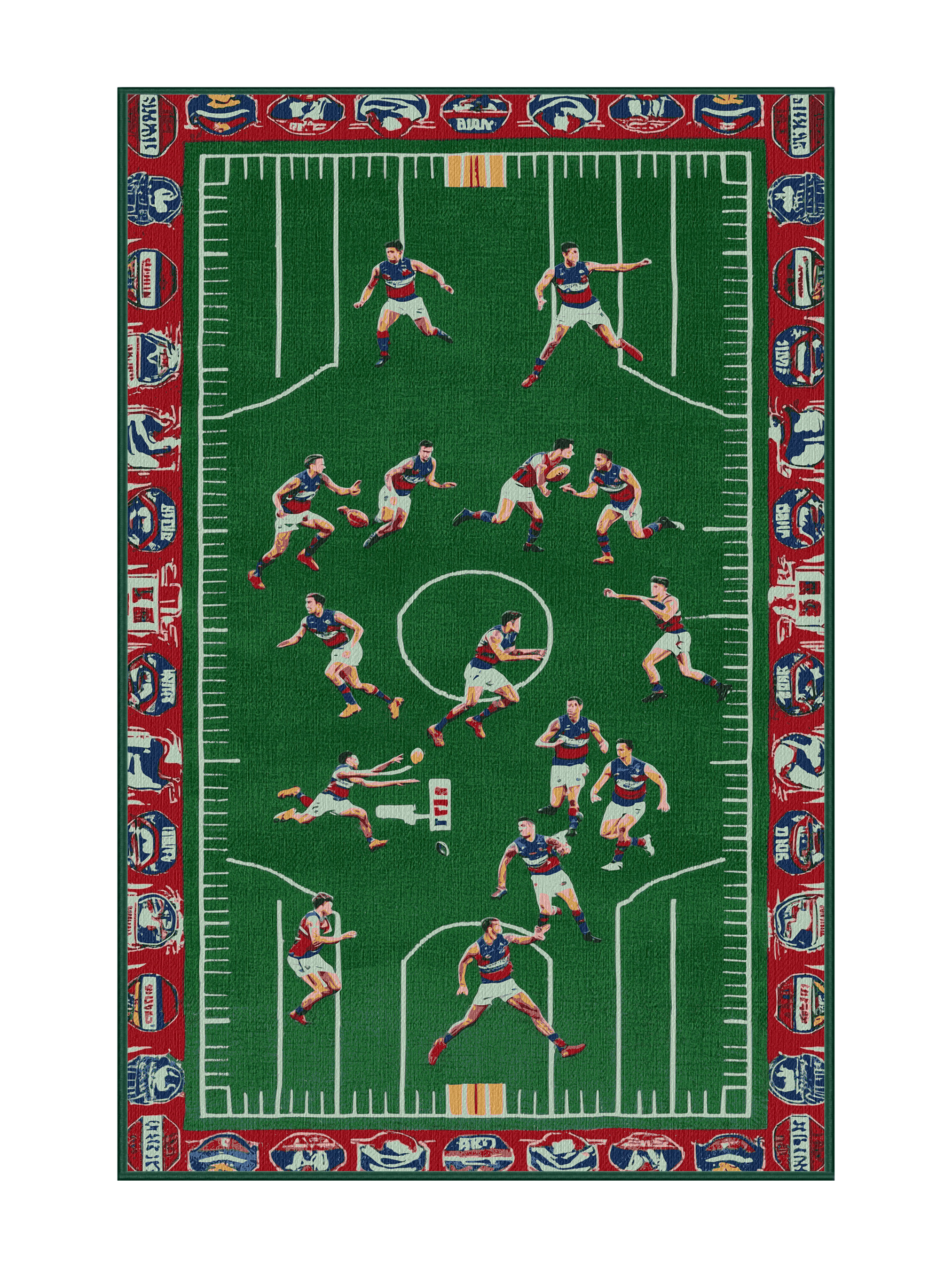 East Urban Home Washable Australian Rules Football Sports Area Rug ...