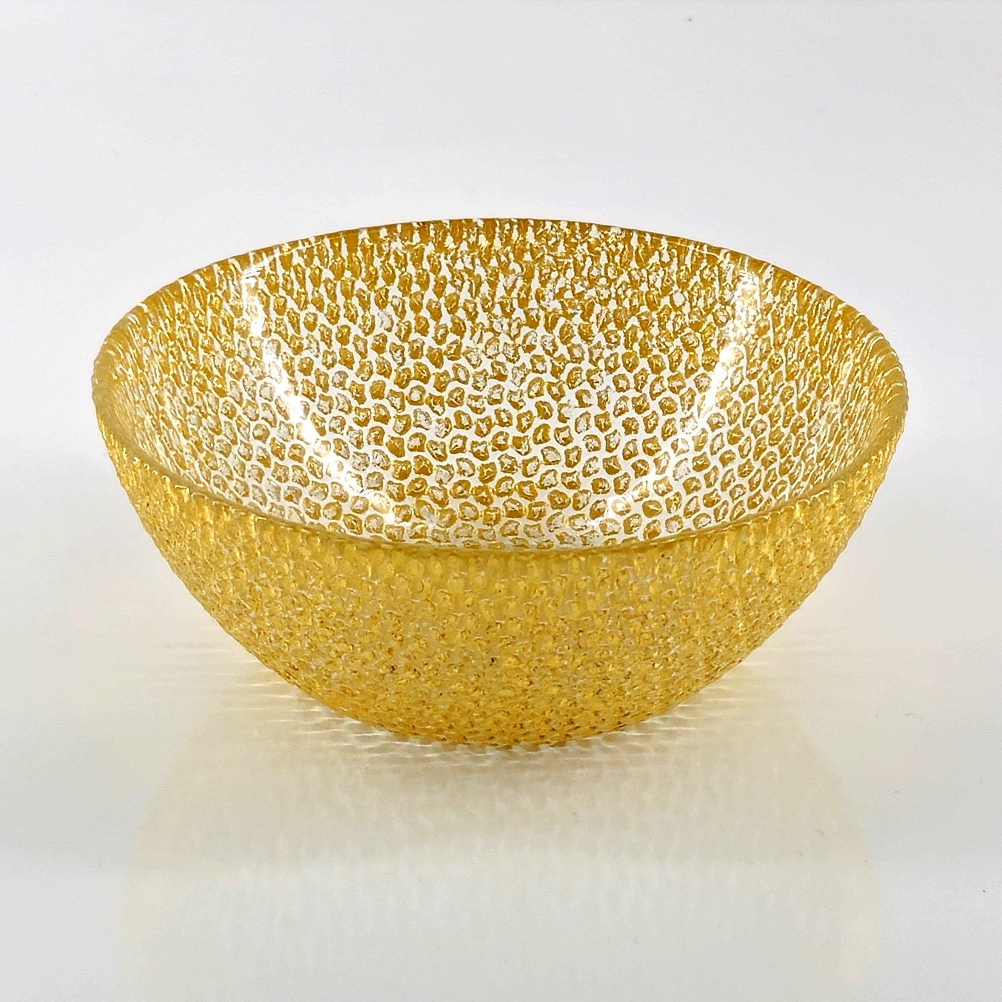 Everly Quinn Ocer Gilded Glass Side Bowl Set of 4 | Wayfair