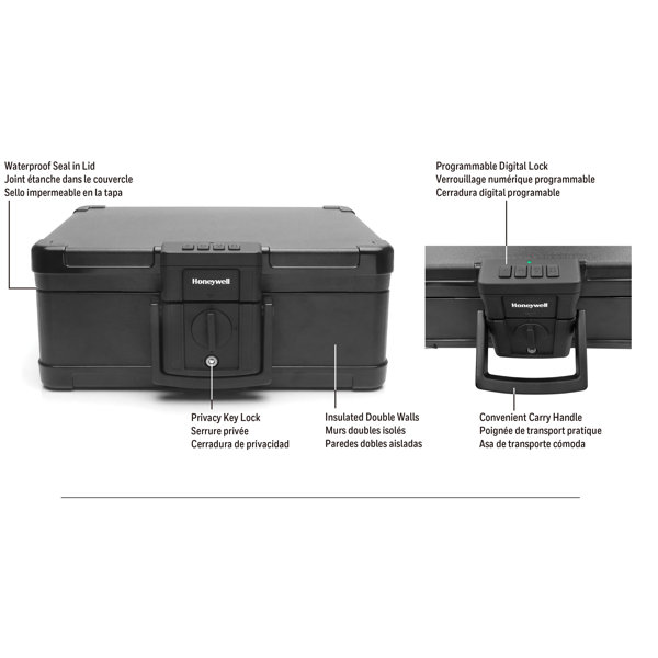 Honeywell Digital File Safe Key Lock | Wayfair