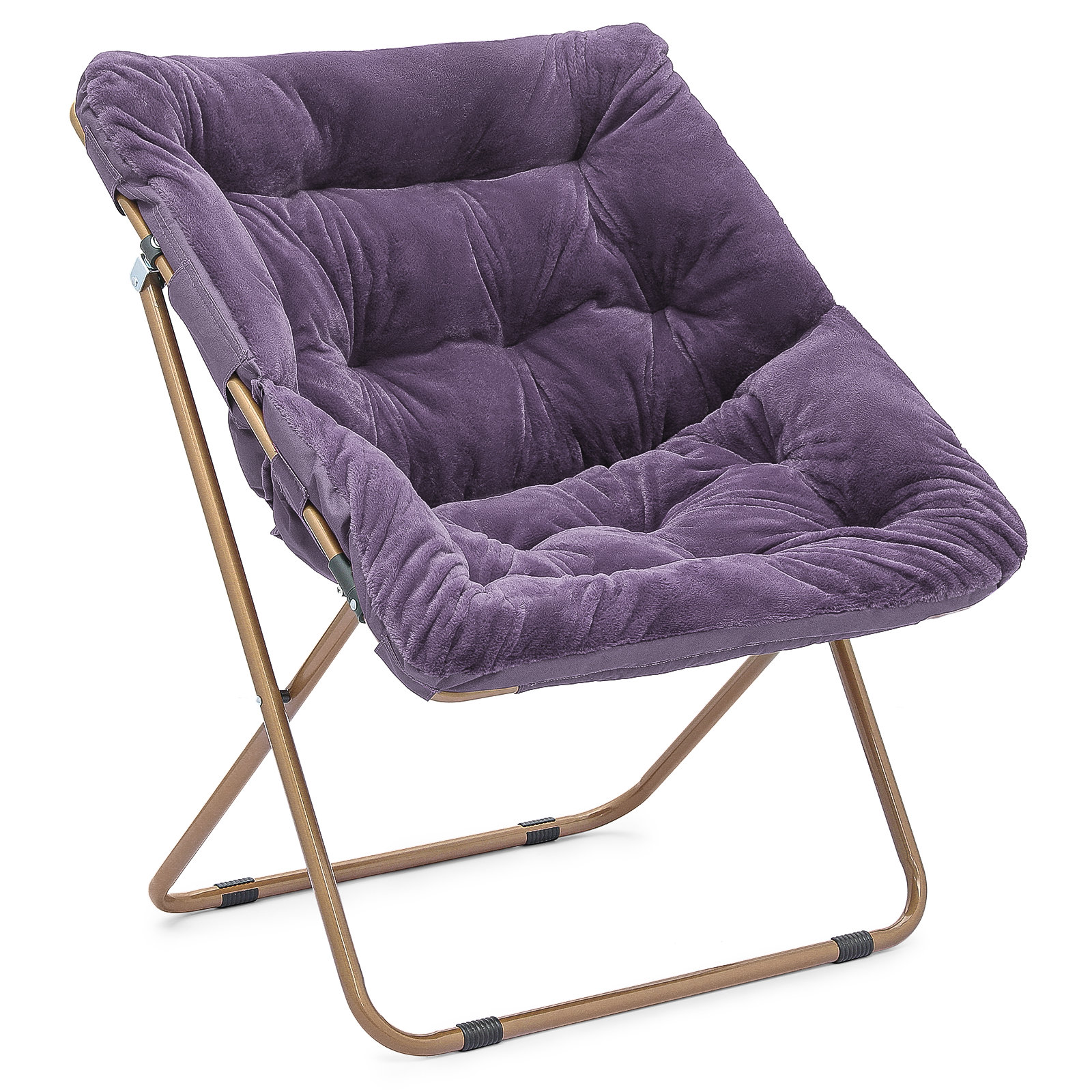 Red Barrel Studio® Etonya Folding Square Saucer Lazy Accent Chair with ...