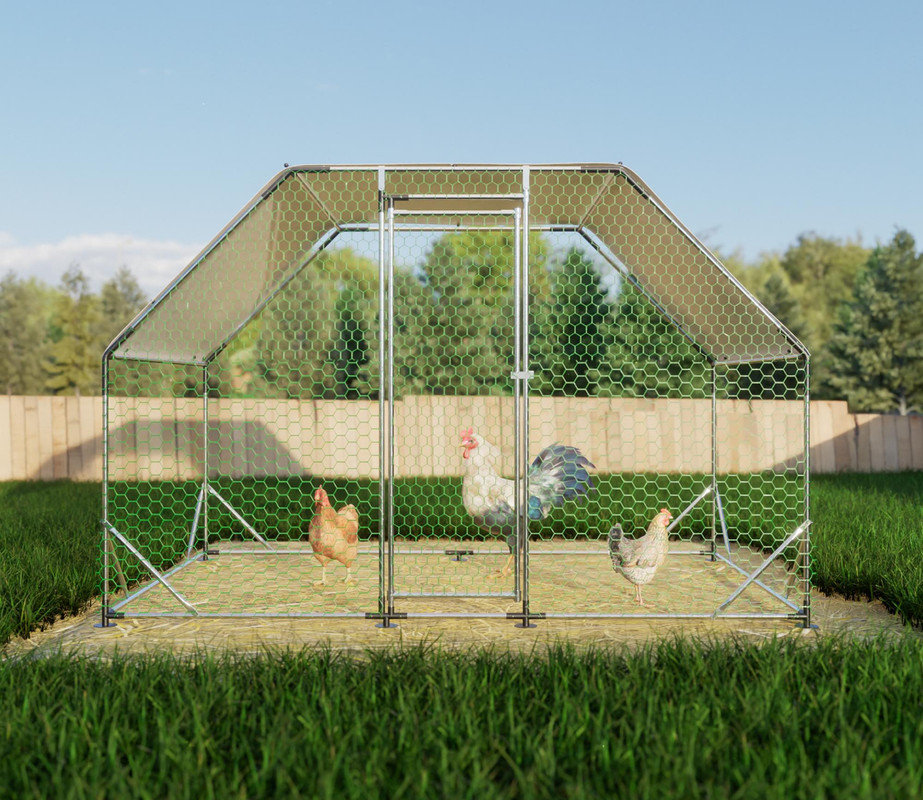 Archie & Oscar™ Extra Large Metal Chicken Coop Walk in Poultry Cage ...