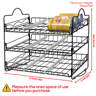 Prep & Savour Stackable 3-Tier Can Organizer, Adjustable Mild Steel ...