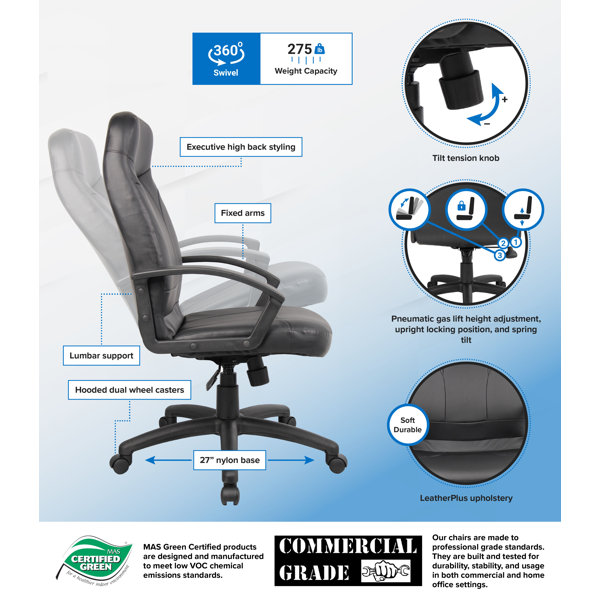 Symple Stuff Executive Chair & Reviews | Wayfair