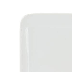 Our Table Simply White 6 Piece 5 Inch Square Porcelain Appetizer Plate ...