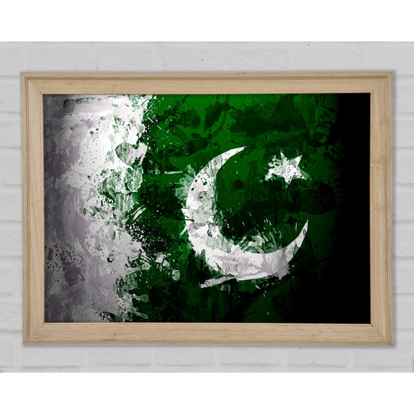 Marlow Home Co. Pakistan Flag Grunge - Single Picture Frame Art Prints ...
