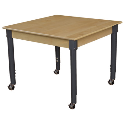 Wood Designs Adjustable Height Square Activity Table & Reviews | Wayfair