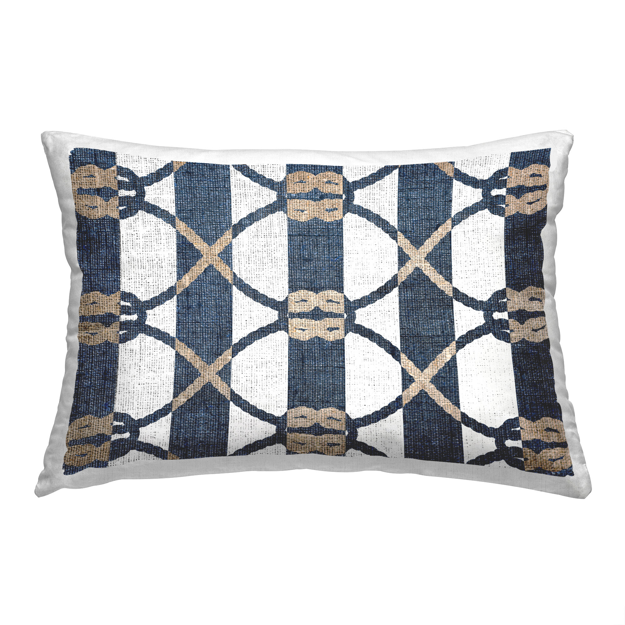 Stupell Industries Striped Polyester Throw Pillow | Wayfair