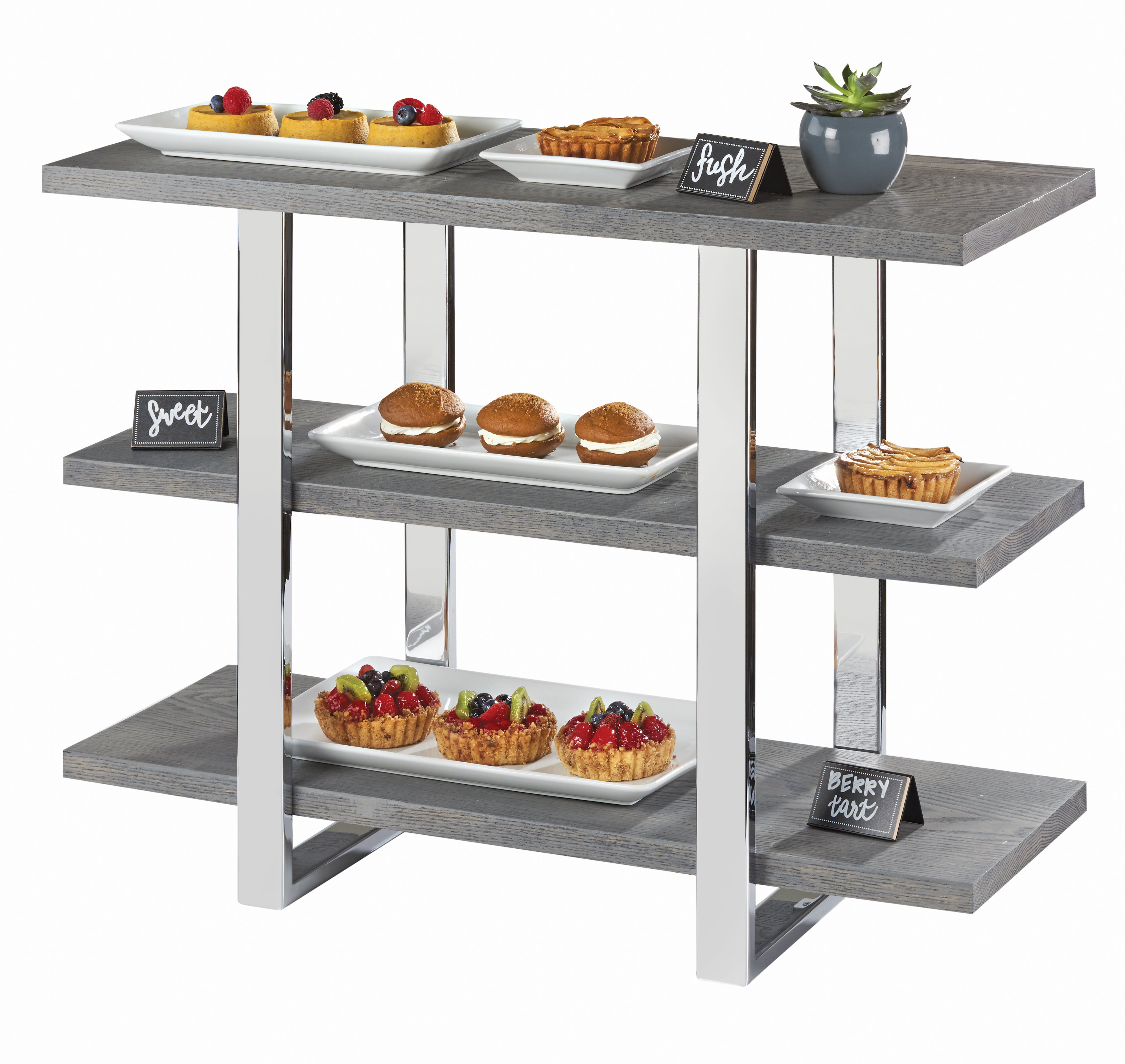 Rebrilliant Ashwood Three-Tier Riser - 32" x 14 3/4" x 25" | Wayfair