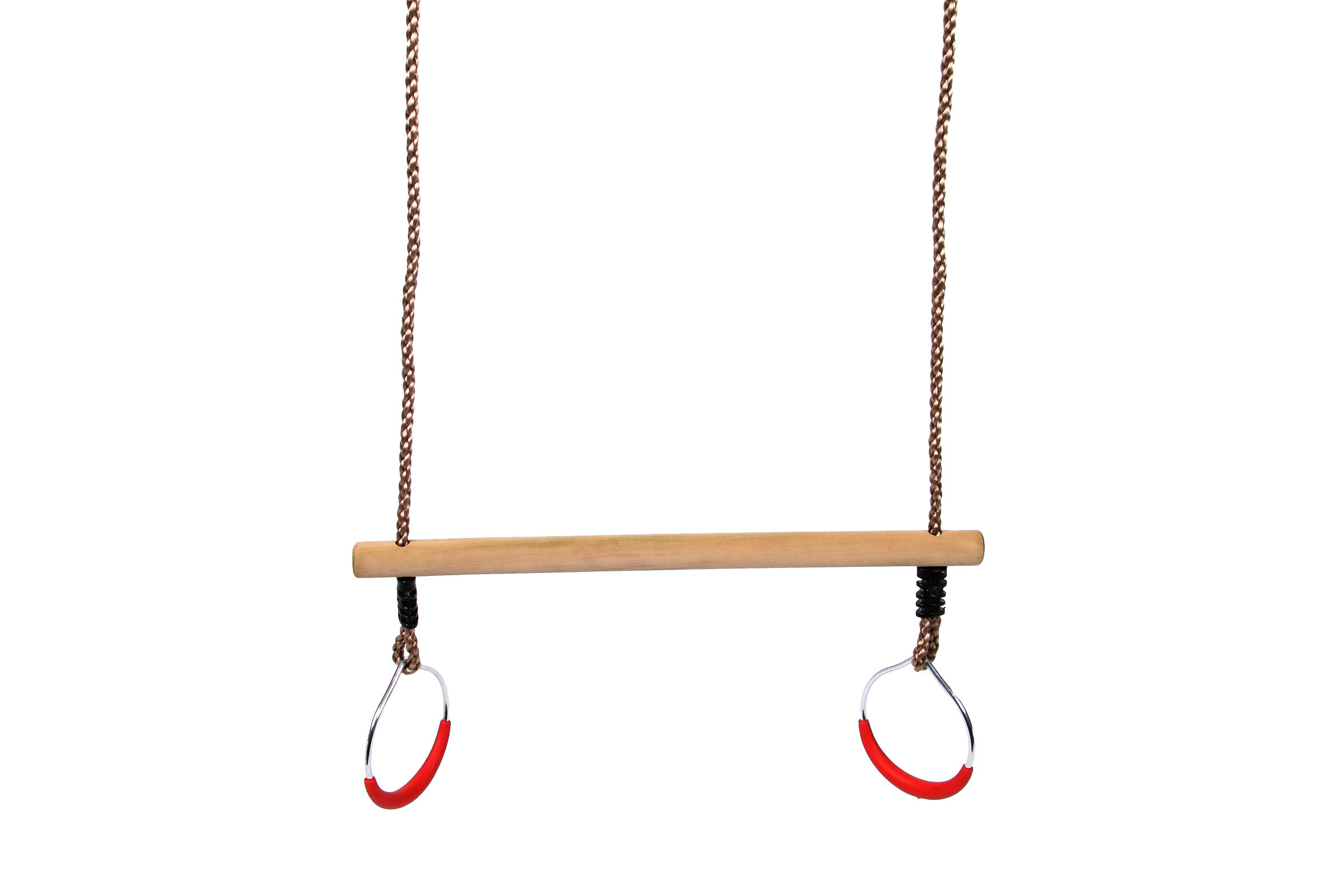 SwingKing Trapeze With Rings Wood 48cm | Wayfair.co.uk