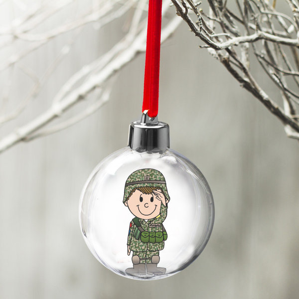 Printed Perfection Personalized Future Soldier Christmas Bulb Ornament ...