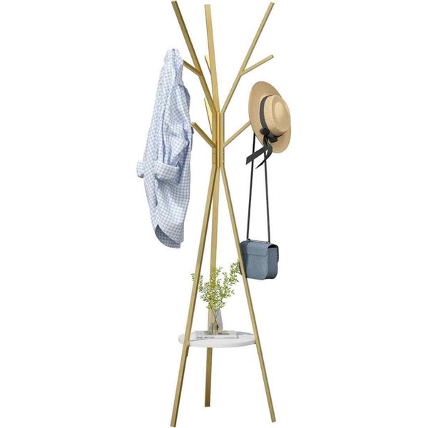 Latitude Run® Roshanda Metal Freestanding 9 - Hook Coat Rack | Wayfair