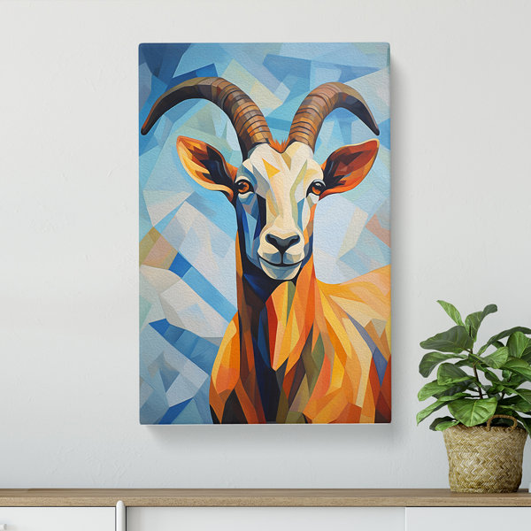 Brambly Cottage Goat Cubism - No Frame Art Prints | Wayfair.co.uk