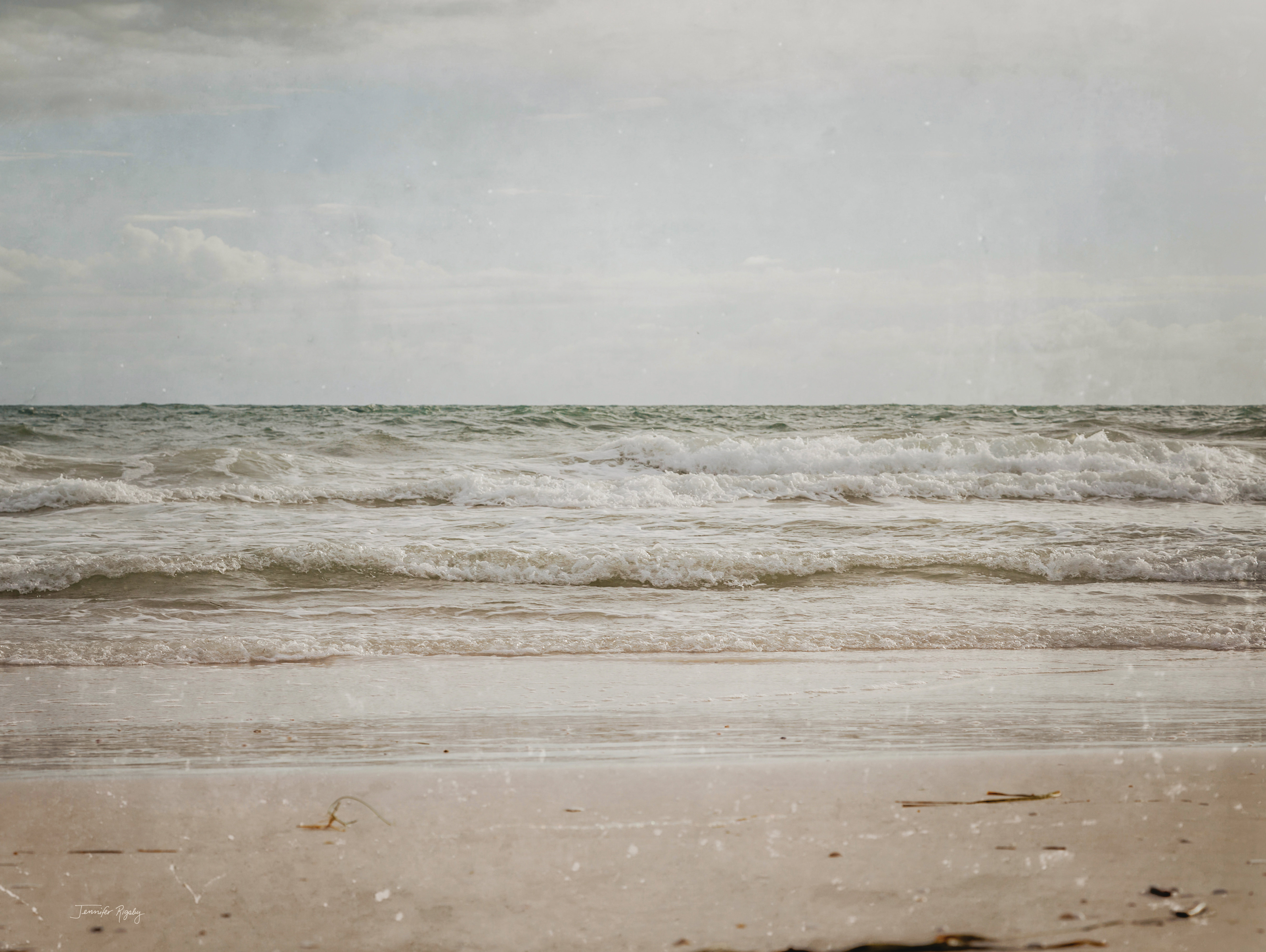 Highland Dunes Vintage Beach On Canvas by Jennifer Rigsby Print | Wayfair