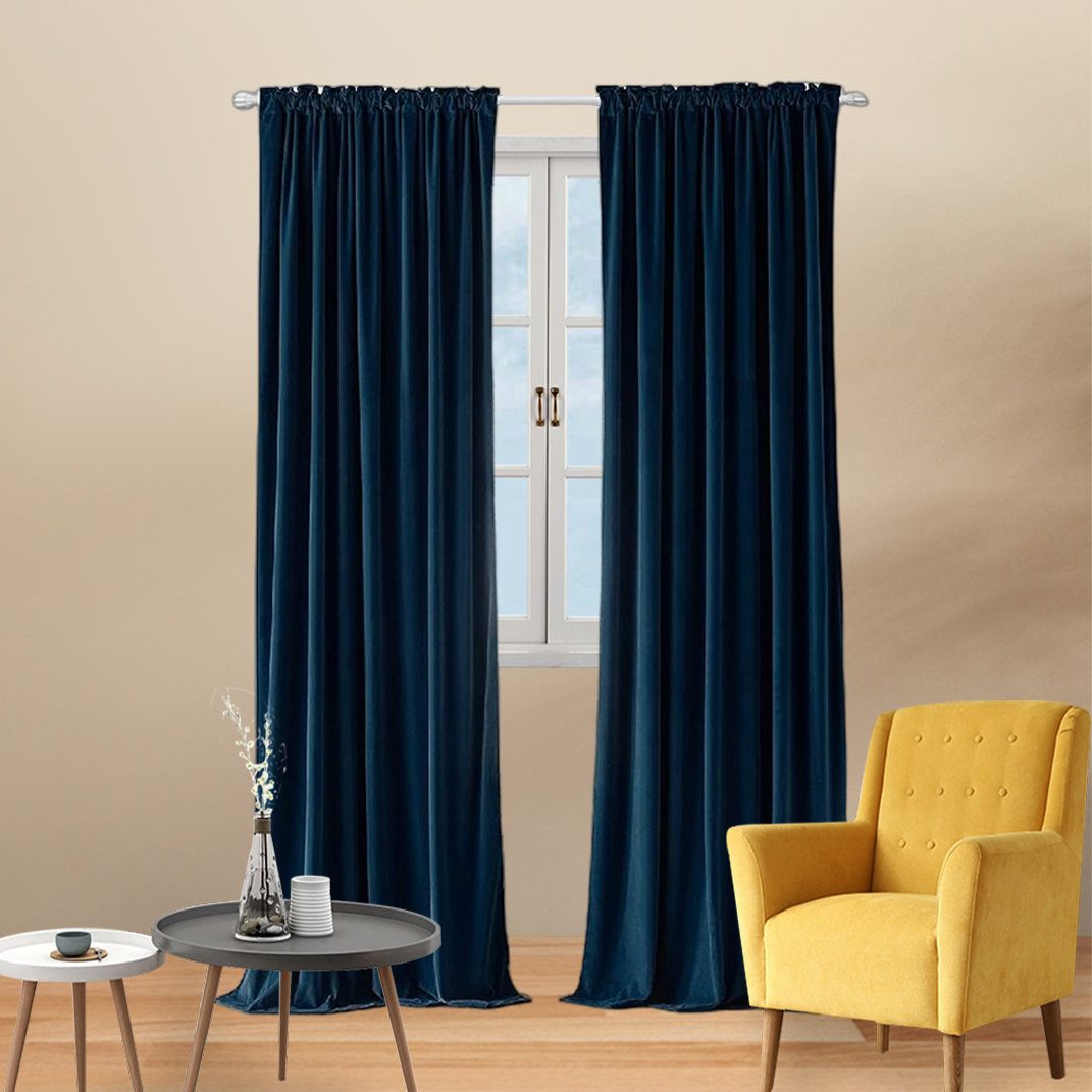 Everly Quinn Rideau en velours Kazell - Wayfair Canada
