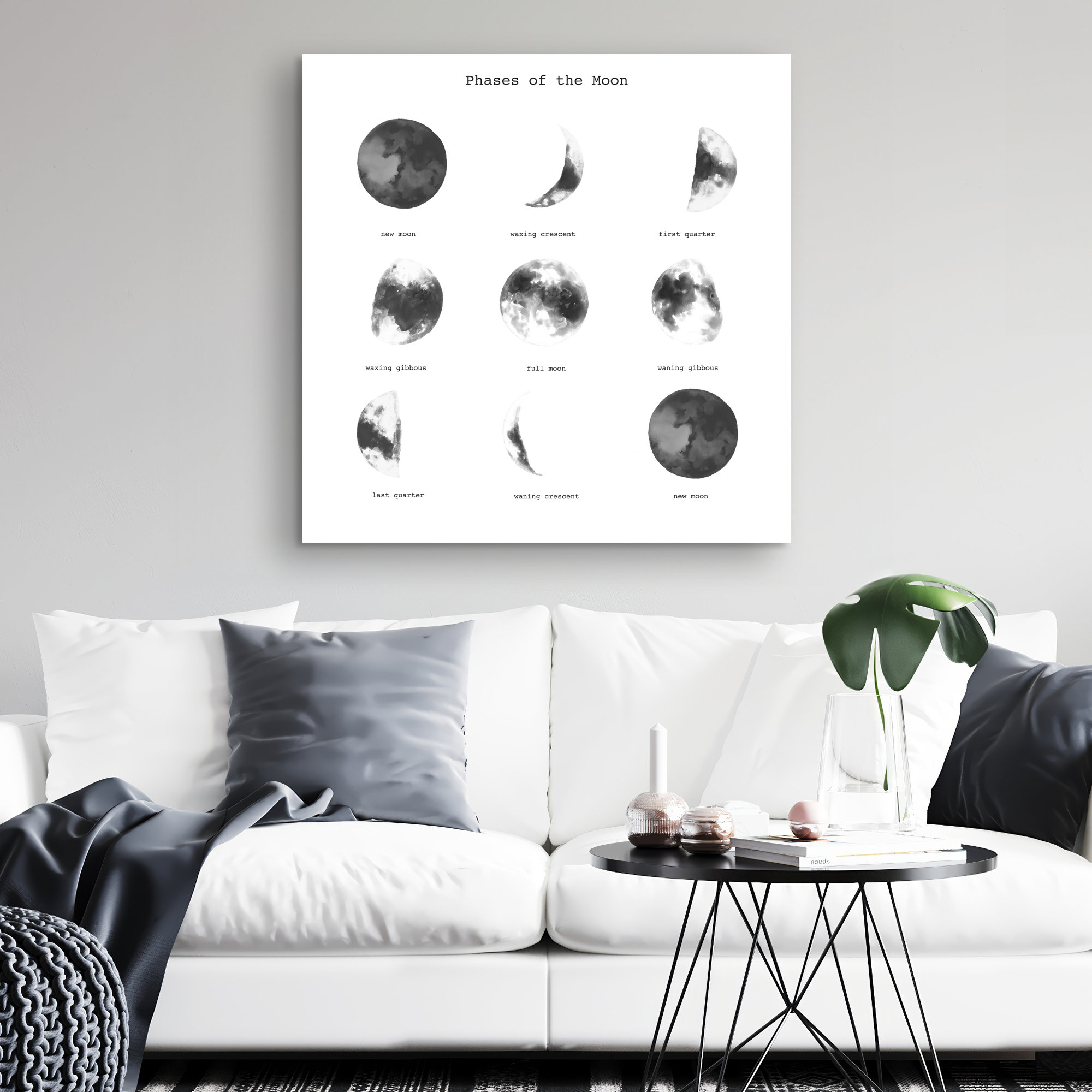 Begin Edition International Inc. Phases of the moon - 32"x32" art on ...