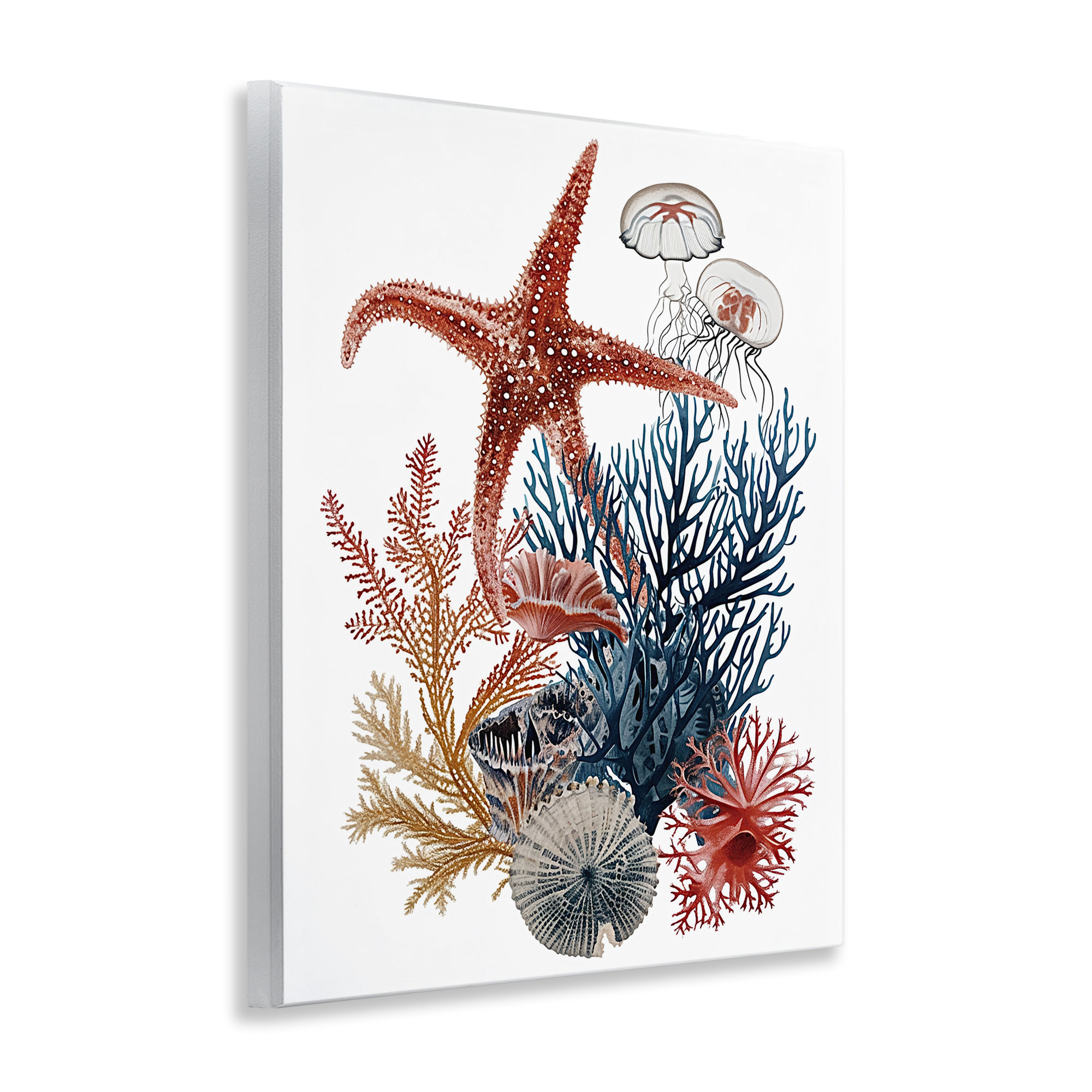 Highland Dunes Natural Aquatic Sea Creatures Wall Plaque, design by ...