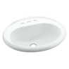 Sterling by Kohler Vikrell Circular Drop-In Bathroom Sink with Overflow ...
