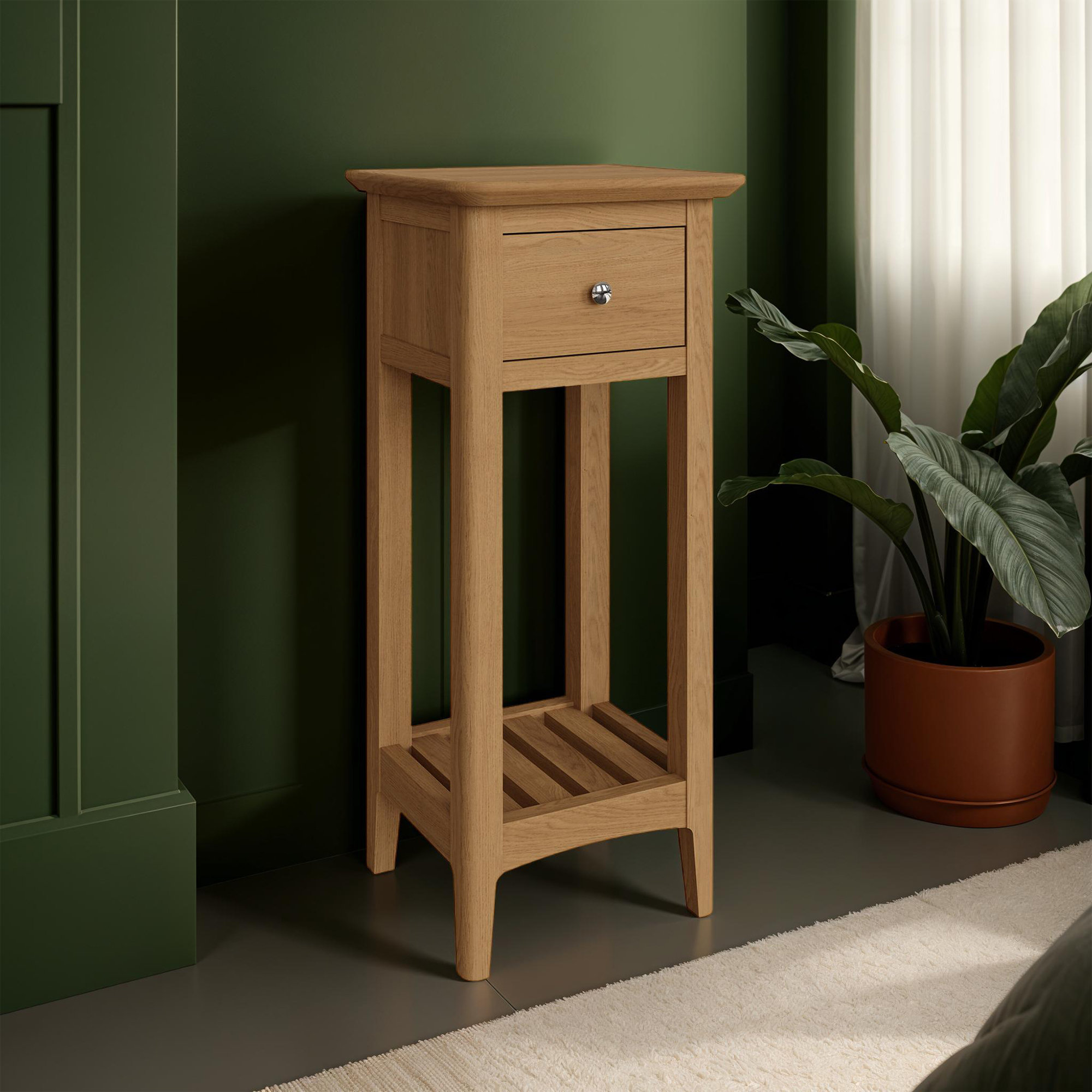 Lark Manor Claiborne Ash 1 Drawer Telephone Table | Wayfair.co.uk