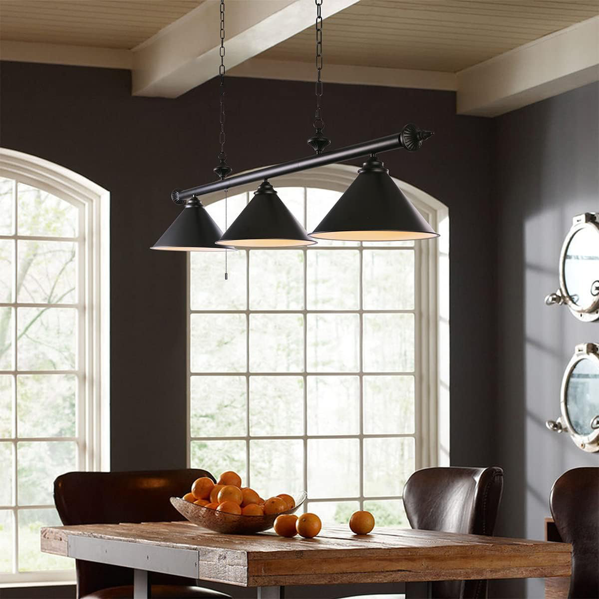 Longshore Tides Adjustable Billiard Pool Table Pendant Light Fixture ...