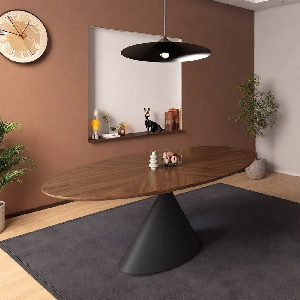 dujinlong home Minimalist Design Oval Creative Modeling Table | Wayfair
