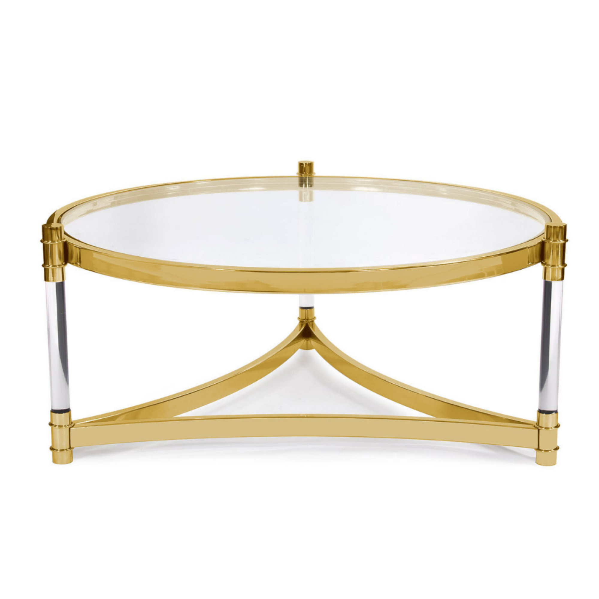 Everly Quinn Niomi Round Acrylic Coffee Table & Reviews | Wayfair