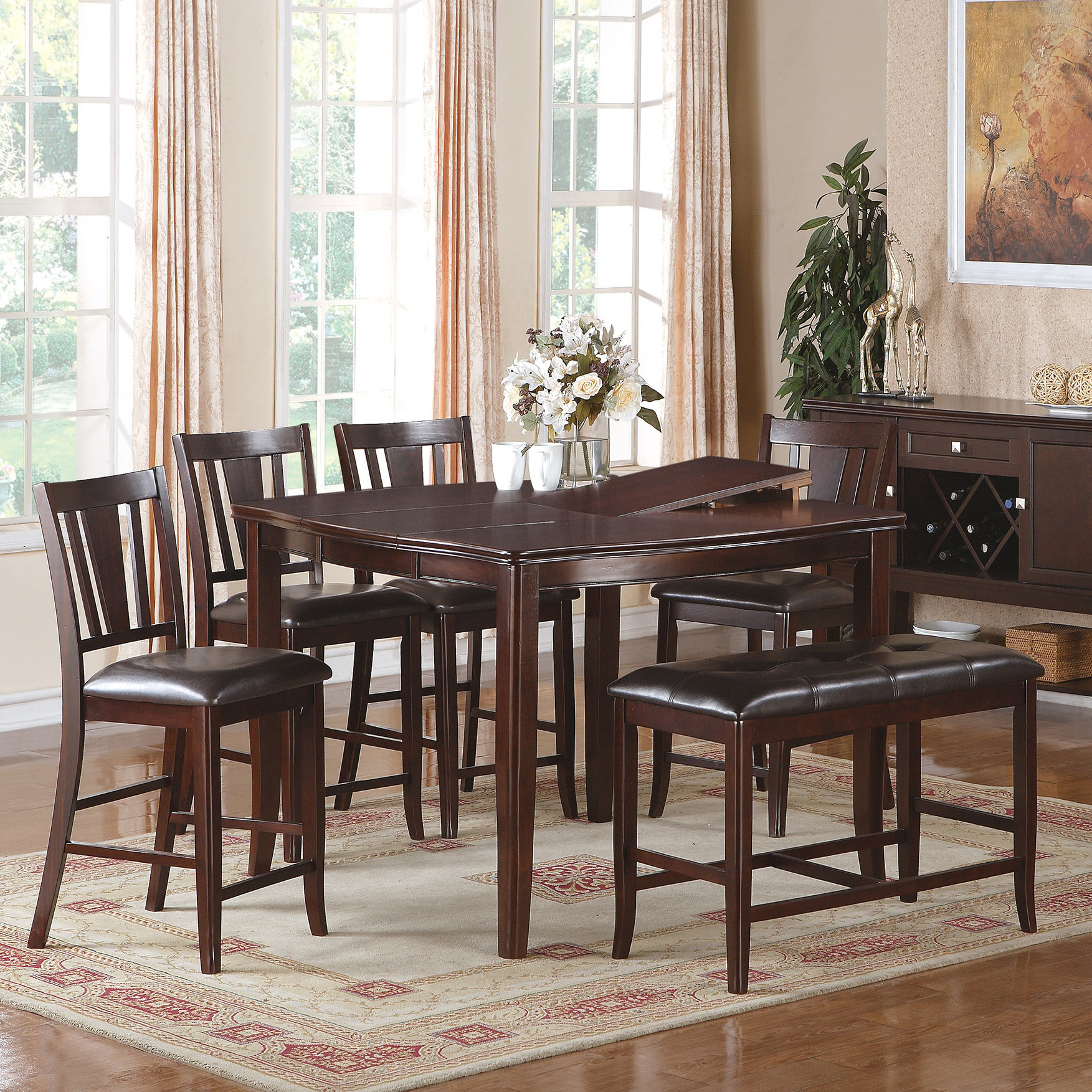 Winston Porter Elneda 6 - Piece Extendable Dining Set - Wayfair Canada