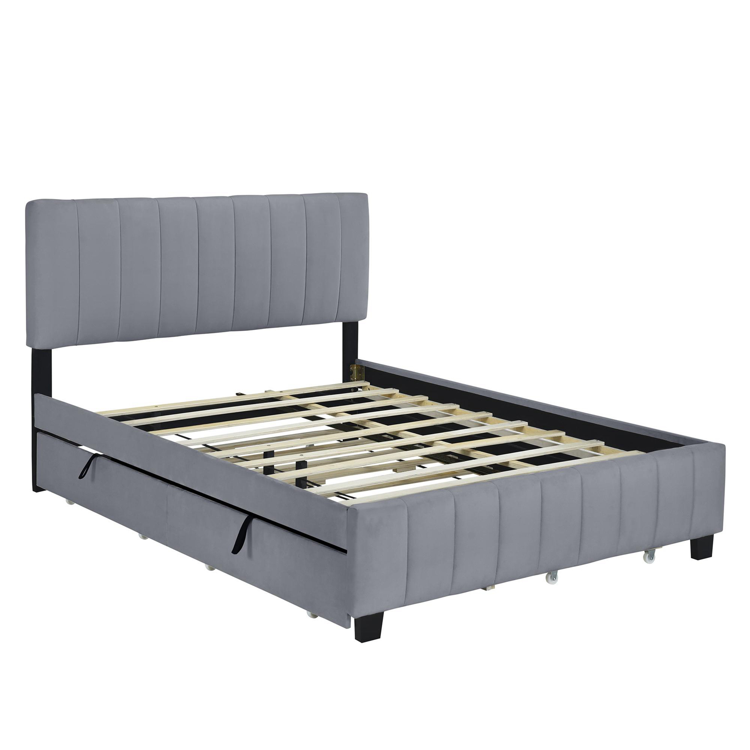 Latitude Run® Rollaway Bed With 2 Drawers And 1 Extra Large Double Bed ...