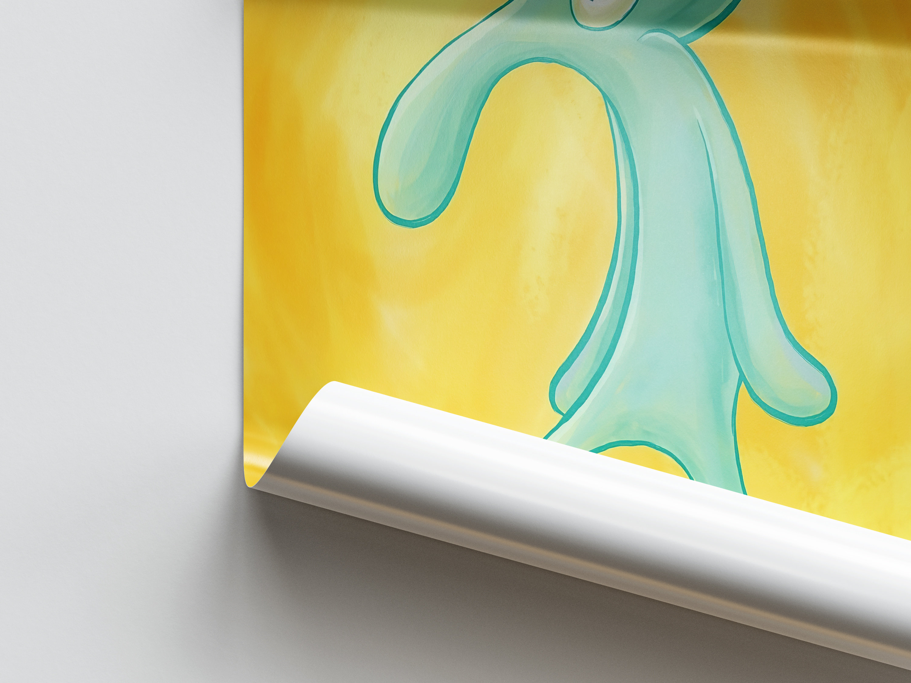 Orren Ellis Squidward Bold and Brash Modern Abstract Canvas Wall Art ...