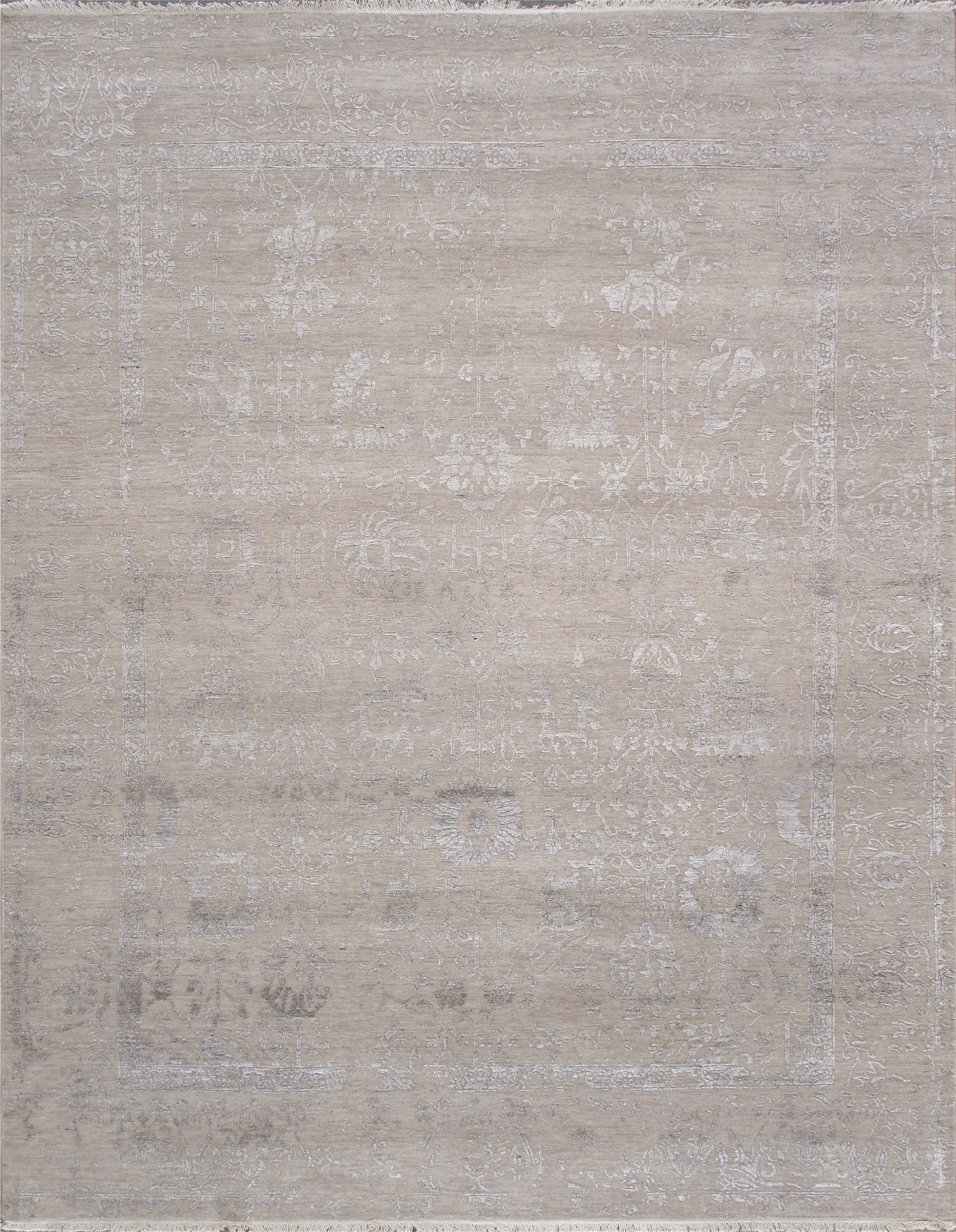 Pasargad Transitional Silver/Grey Area Rug | Wayfair