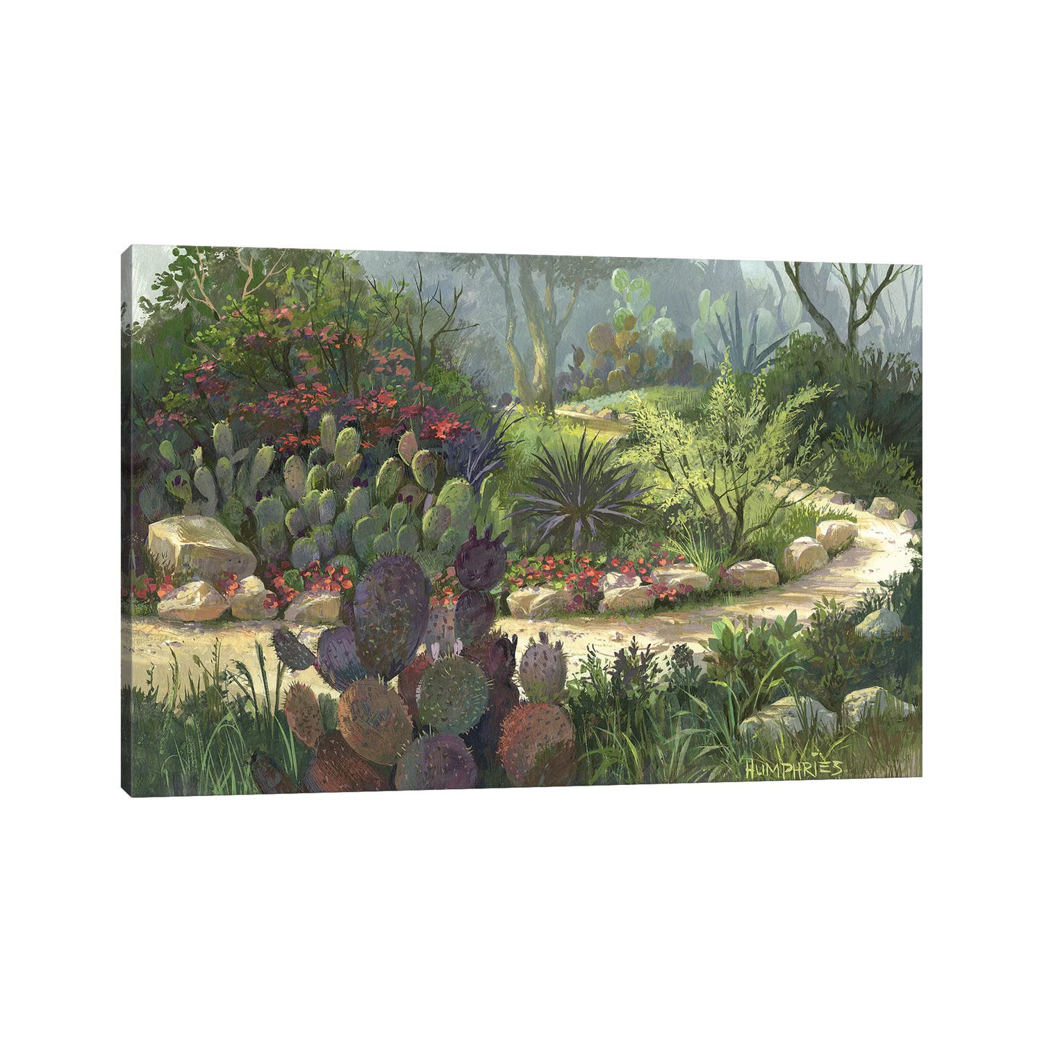 Natur Pur Happy Trails by Michael Humphries - Wrapped Canvas Painting ...