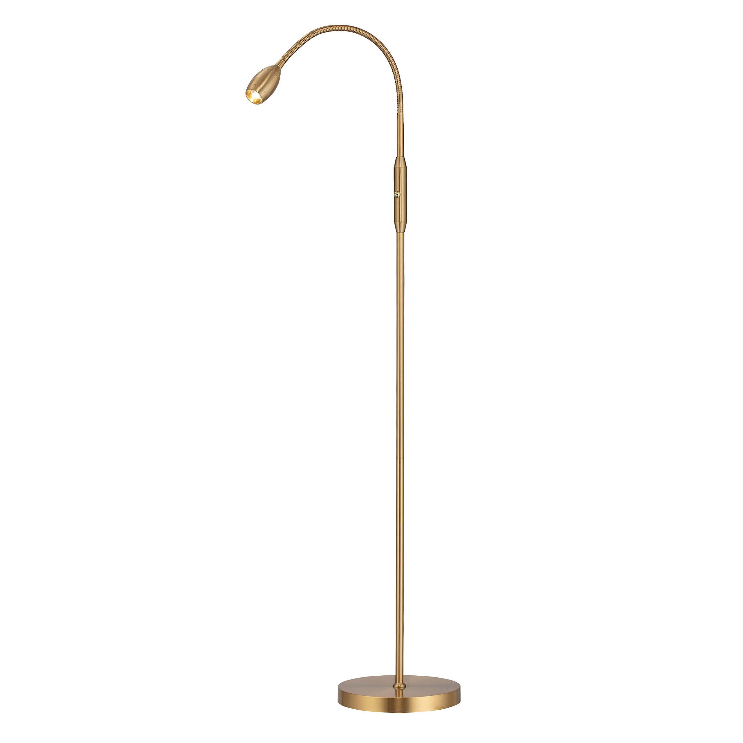 Everly Quinn Adjustable LED Beam Floor Lamp, Dimmable And Zoomable ...