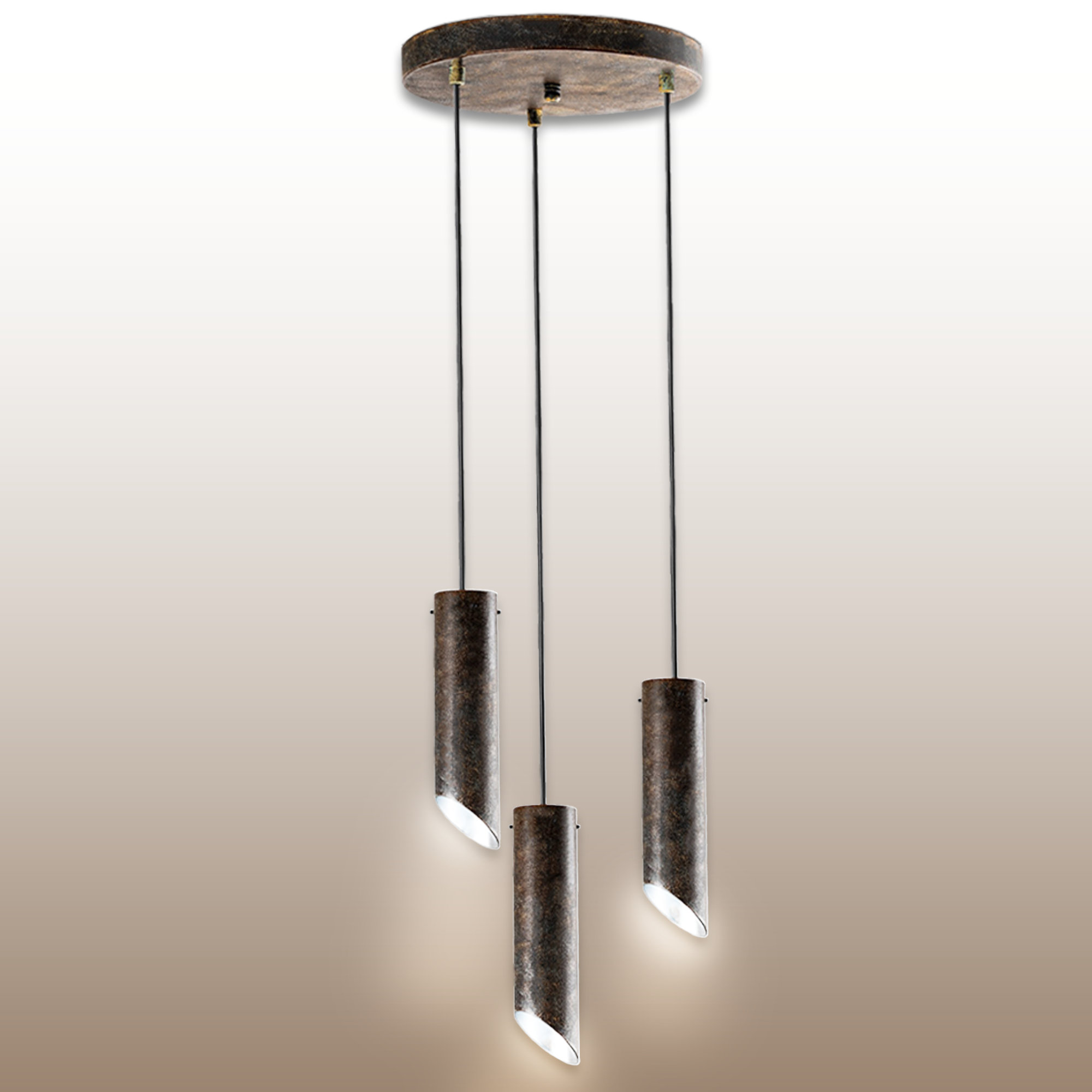 Corrigan Studio® Adjustable Height 3 Lights Metal Body Antiquation Tube ...