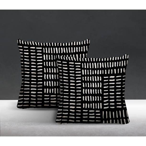 George Oliver Wrightson Flatweave Black/Brown Indoor/Outdoor Rug ...