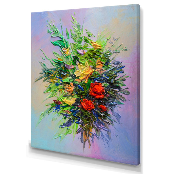 Winston Porter Life Style Red And Green Flower Painting " Life Style ...