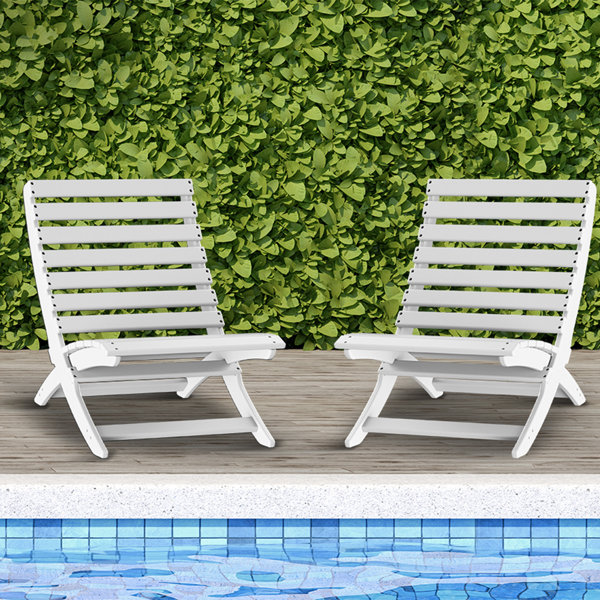 Highland Dunes Alexeya Plastic Folding Adirondack Chair | Wayfair