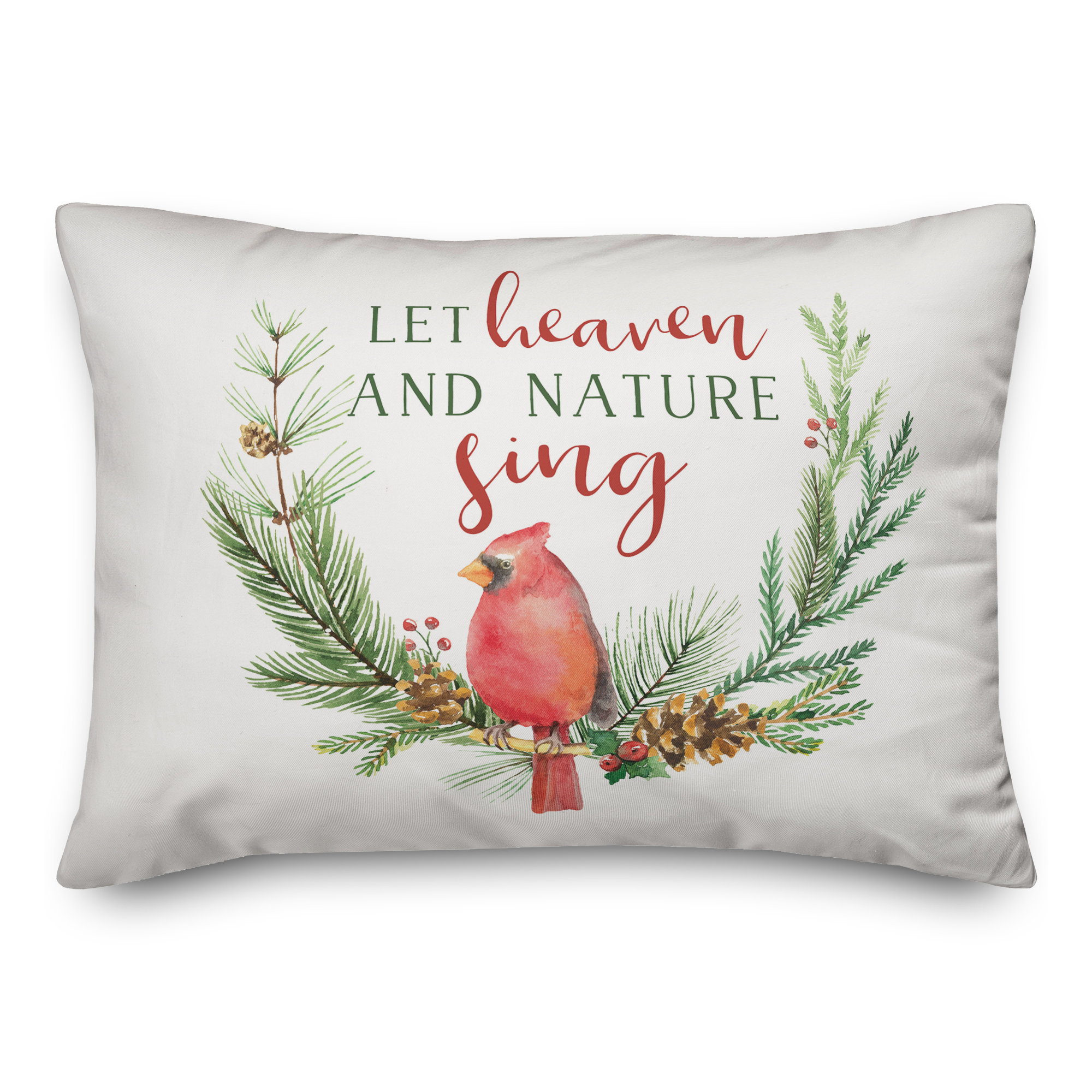 Designs Direct Creative Group Let Heaven and Nature Sing Lumbar Pillow ...
