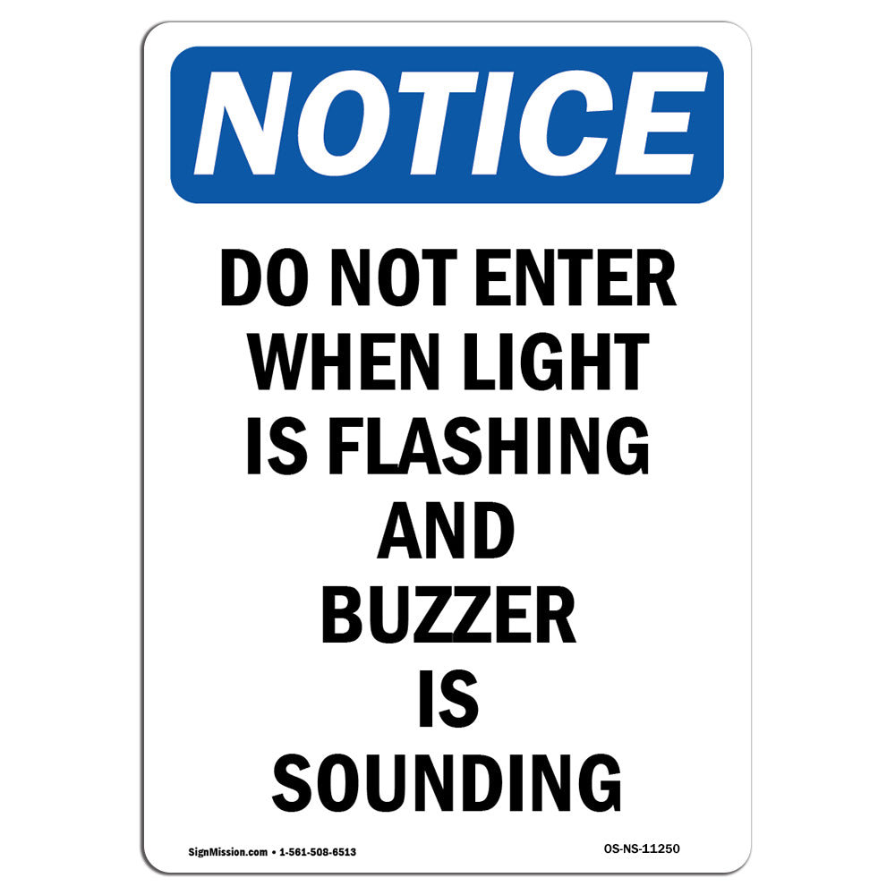 SignMission Do Not Enter When Light Is Flashing Sign | Wayfair