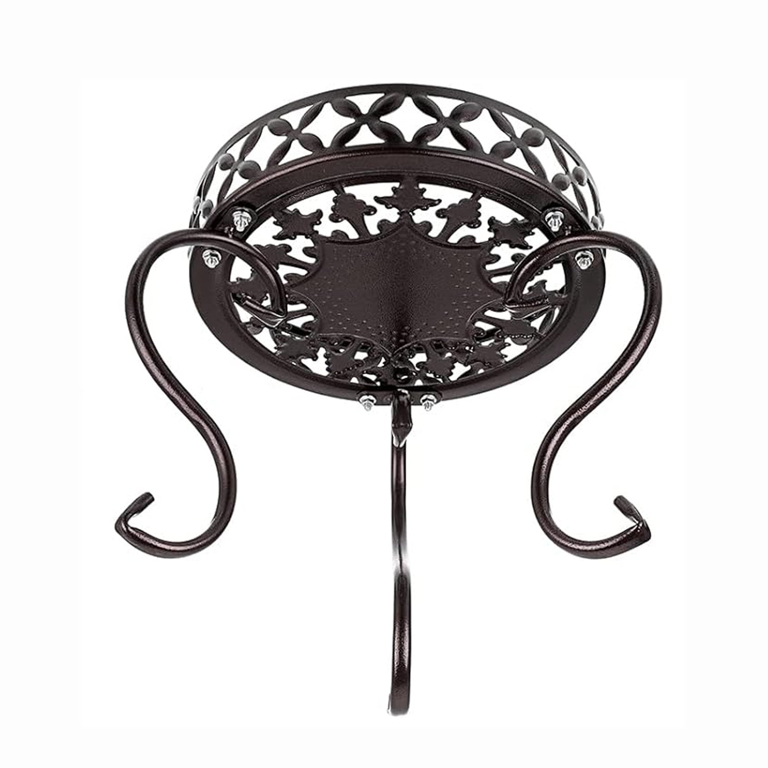Ameriwood Metal Round Plant Stand Rustproof Iron Flower Pot Holder ...