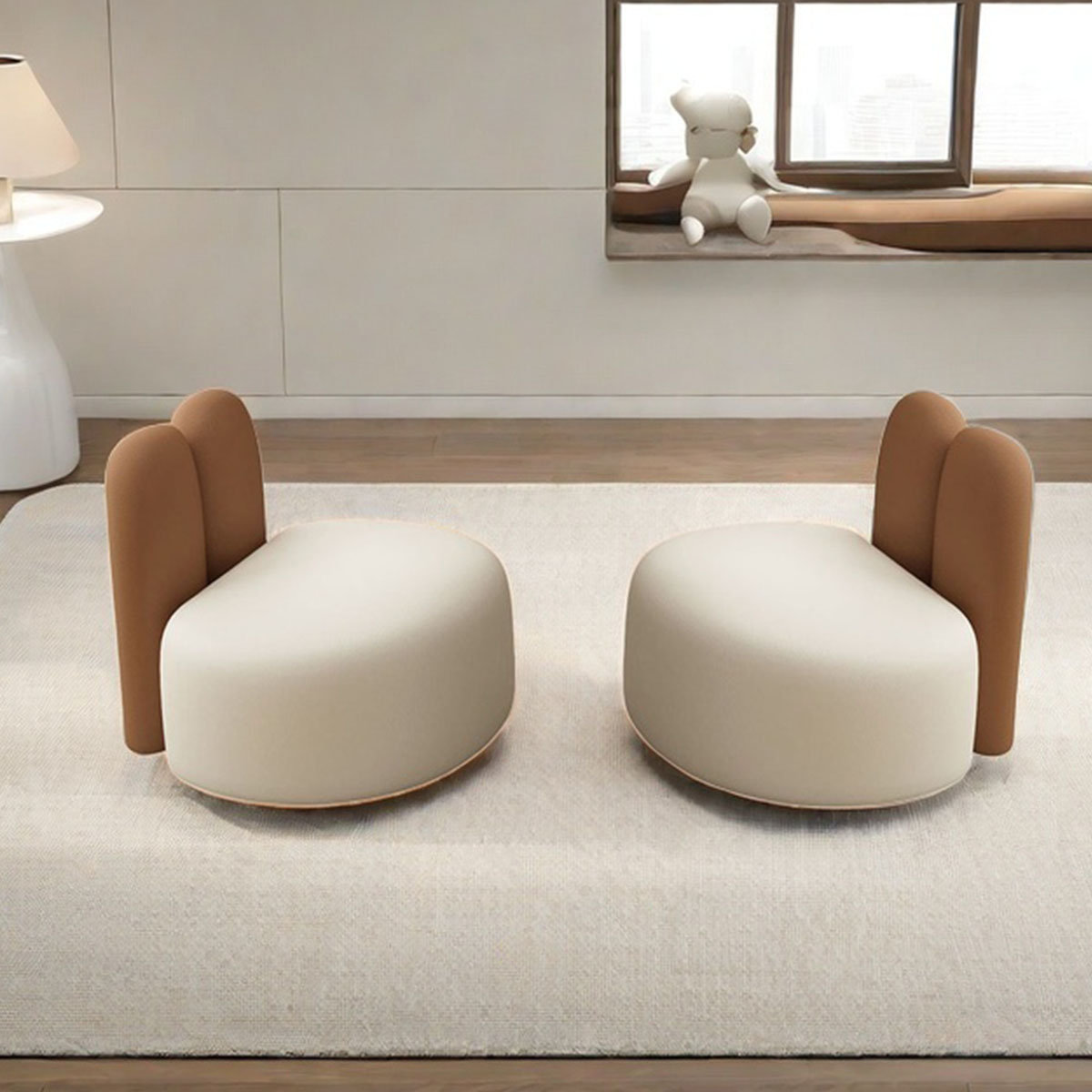 KANGLY Nordic beauty shop lounge area sofa set of 2 - Wayfair Canada